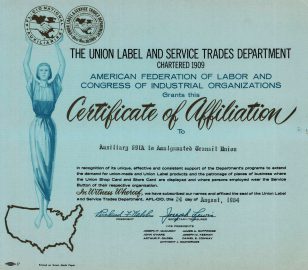 Special Collections Spotlight: Labor Union Charters - Library Notes