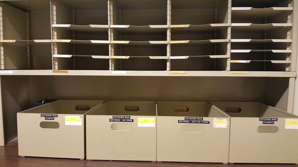 New Printed Mail and Parcel Procedures - Library Notes