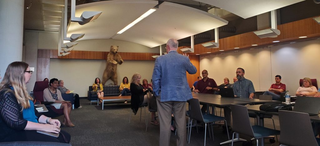 Pres. Smart Addresses All-Library Meeting - Library Notes