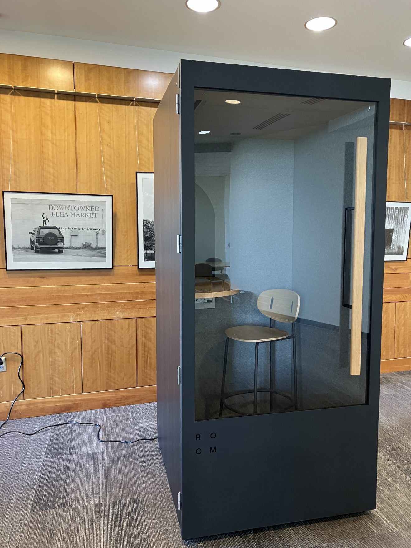 Meyer Library gets a phone booth - Library Notes
